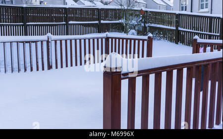 Largs, Scotland, UK - March 01, 2018: Heavy snow on cars after Storm ...