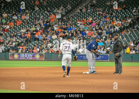 Houston Astros' Jose Altuve during a baseball game Sunday, Sept. 20 ...