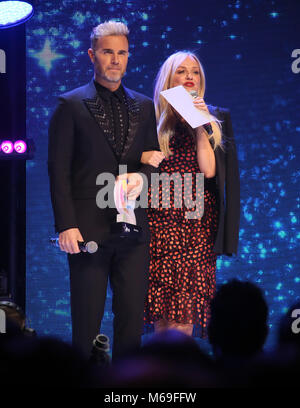 Gary Barlow and Emma Bunton at The Global Awards, a brand new awards ...