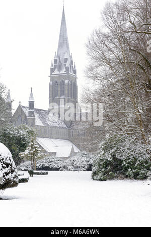 Killarney, winter, St. Mary's cathedral, Deenagh Cottage, Killarney ...
