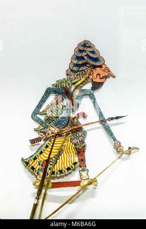 Bagong, a character of traditional puppet show, wayang kulit from Stock ...