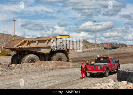 Mineworkers ArcelorMittal Mine, Mount Wright (Mont Wright), Fermont ...
