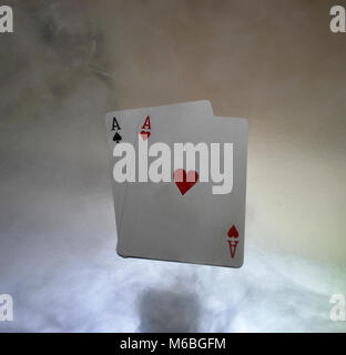 Classic playing cards, aces for poker, gambling and casinos isolated on ...