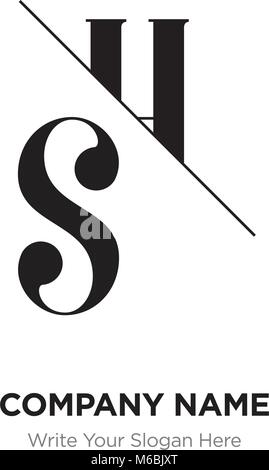 SH, HS Abstract Letters Logo Monogram Stock Vector Image & Art - Alamy