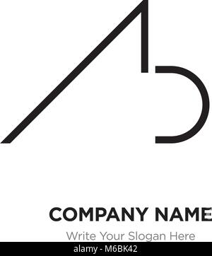 BA, AB Abstract Letters Logo Monogram Stock Vector Image & Art - Alamy