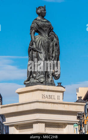 Isabel 2nd statue and Monument at Opera Square in Madrid Stock Photo ...