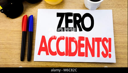 Writing note showing Hazard Identification. Business concept for ...