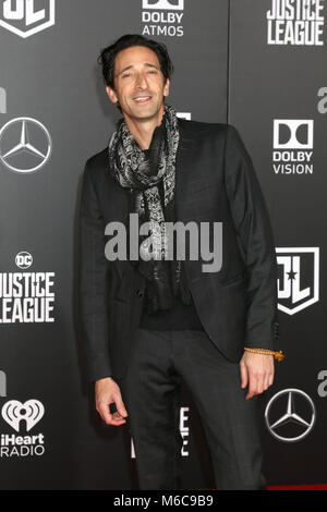 Adrien Brody at the World premiere of 'Justice League' held at the ...