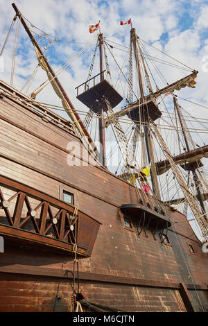 The replica 17th century Spanish galleon the El Galeon (or Galeon ...