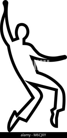 elvis silhouette outline on white background Stock Vector Image & Art ...