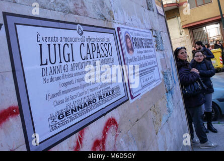 The body of Luigi Capasso the carabiniere author of the massacre of ...