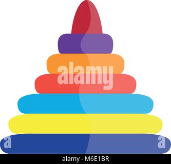 Isolated stacking rings toy icon Stock Vector Image & Art - Alamy