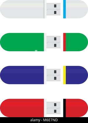 Usb flash drive color icon, memory stick icon. usb Icon. Flash memory ...