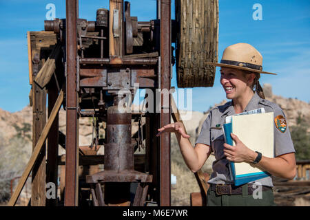 Ranger Sarah Jane Pepper giving a tour at Keys Ranch Stock Photo - Alamy