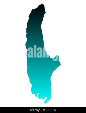 Map of Lake Ammersee Stock Photo - Alamy