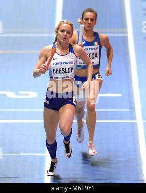 Great Britain's Meghan Beesley in the Women's 400m Hurdles heat five ...