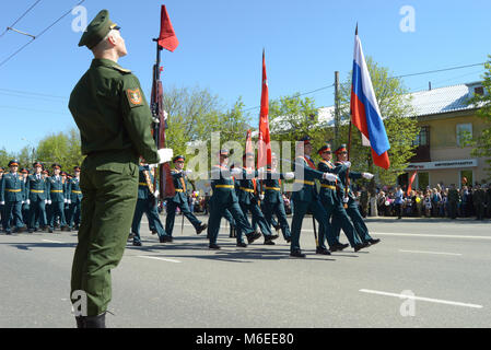Kovrov, Russia. 9 May, 2016. Parade devoted to Victory Day Stock Photo ...