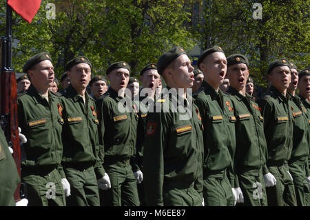 Kovrov, Russia. 9 May, 2016. Parade devoted to Victory Day Stock Photo ...