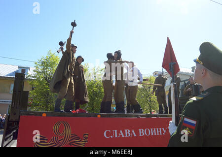 Kovrov, Russia. 9 May, 2016. Parade devoted to Victory Day Stock Photo ...