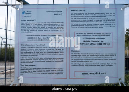 Nemo Link at Pegwell Bay near Ramsgate, Kent. This is where high ...