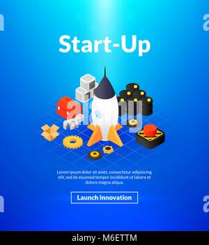 Flying space rocket icon isometric vector. Astronaut planet. Universe ...