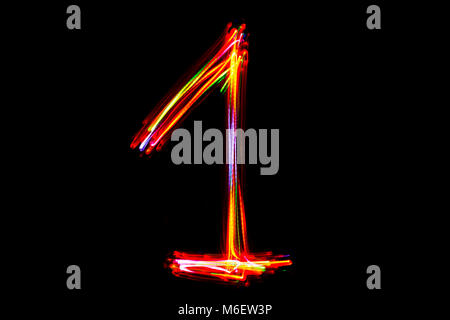 Blurred word writing from light on the black background Stock Photo - Alamy