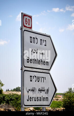 Israel, West Bank, Bethlehem, sign for Stars and Bucks cafe Stock Photo ...