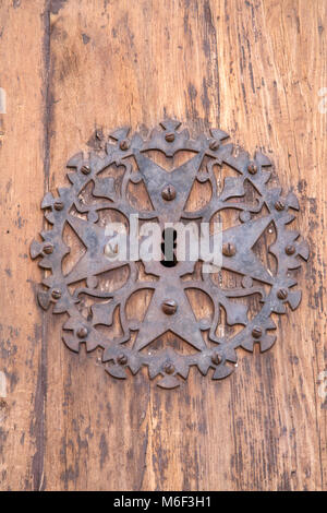 Church Door Lock, Pollenca, Majorca, Spain Stock Photo - Alamy