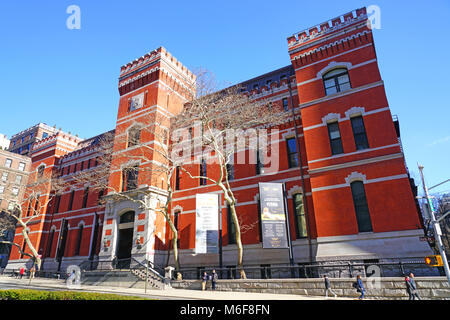 Exterior view of the Seventh Regiment Armory (Park Avenue Armory), a ...