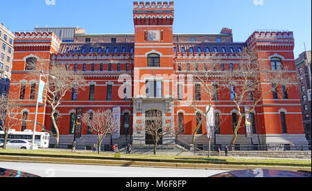 Exterior view of the Seventh Regiment Armory (Park Avenue Armory), a ...