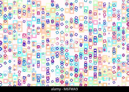 Conceptual background square, rectangle pattern for design. 3D perspective view. Vector ...