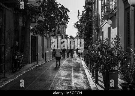 The Athens alley Stock Photo - Alamy