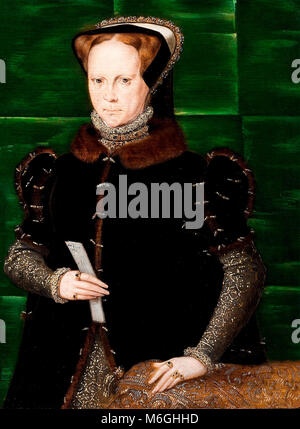 Portrait of Mary, Queen of England circa 1554 by Antonis Mor Stock Photo - Alamy
