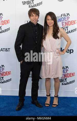 Samantha Quan and Sean Baker attend the Vanity Fair Oscar Party held at ...