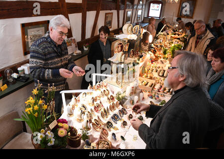 03 March 2018, Germany, Wangen im Allgaeu: Artist Ellen Henschel from ...
