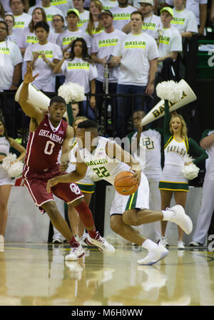 Baylor guard King McClure (22) shoots against Sam Houston State guard ...