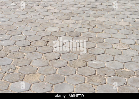 brick octagonal walkway pavement texture background Stock Photo - Alamy
