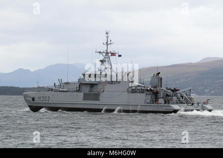 KNM Rauma (M352), an Alta-class minesweeper operated by the Royal ...
