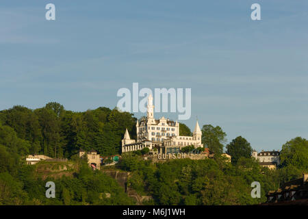 castle hotel Gutsch Lucerne tourism fairy tale castle landmark Stock ...