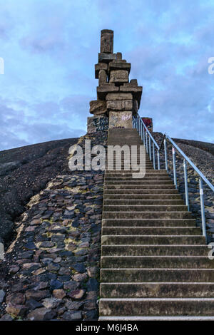 " Halde Rheinelbe" in Gelsenkirchen, Germany, 100 meters high slag heap ...