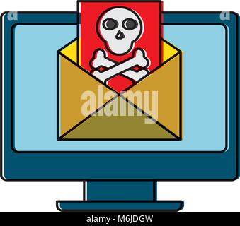 computer screen message hazard danger Stock Vector Image & Art - Alamy