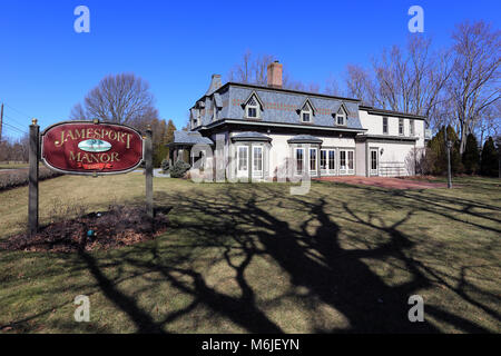 The Jamesport Manor Inn restaurant Jamesport Long Island New York Stock ...