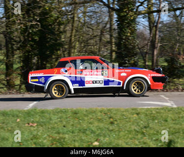A Triumph TR7 V8 Rally Car, on display at the 2018 London Classic Car ...