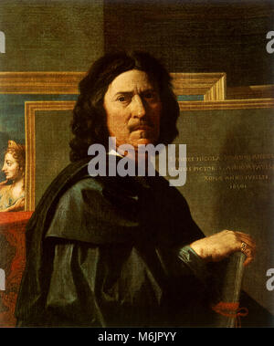 Self Portrait by Nicolas Poussin, 1650, oil on canvas, Louvre Museum ...