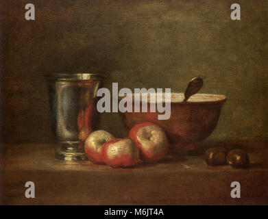 Jean Baptiste Simeon Chardin - the Silver Tureen Stock Photo - Alamy