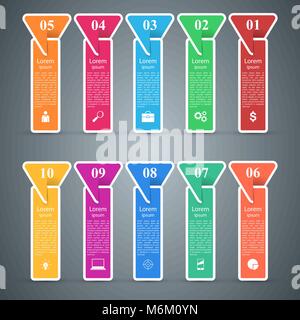 Infographic design. List of 10 items Stock Vector Image & Art - Alamy