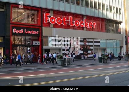 The store front of the Foot Locker Athletic clothing store on Stock ...