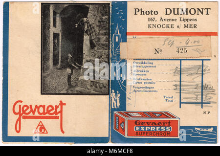 A Gevaert photo prints enveloppe, circa1950ies Stock Photo - Alamy