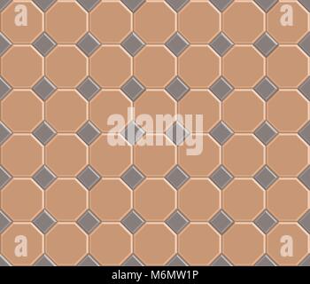 brick octagonal walkway pavement texture background Stock Photo - Alamy