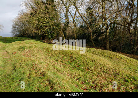 The site known as Beacon Hill, also as Roman Camp, with it's undulating ...